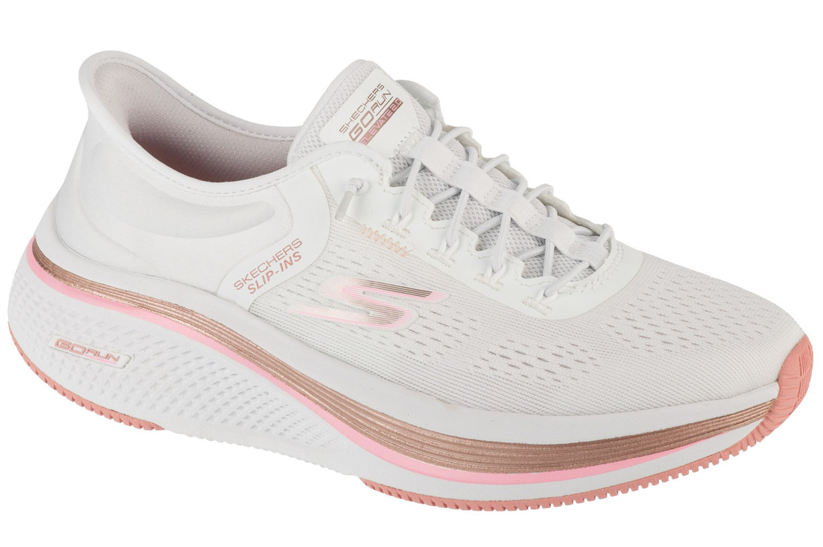 Skechers Slip-Ins: Go Run Elevate 2.0 - Banyan 129006-WPK, Damskie, buty do biegania, Biały ...
