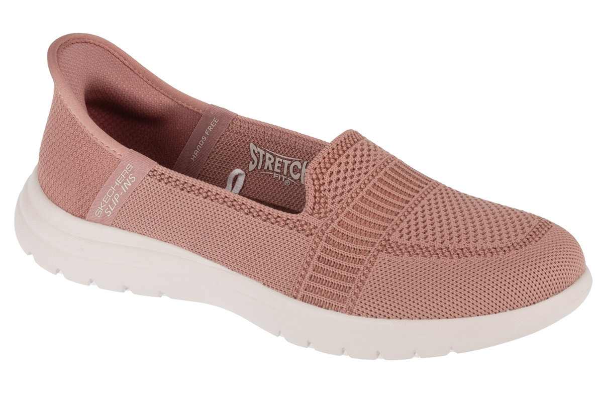 Skechers Slip-Ins On The Go Flex - Camellia 138181-CRML, Damskie, półbuty, Różowy - SKECHERS ...