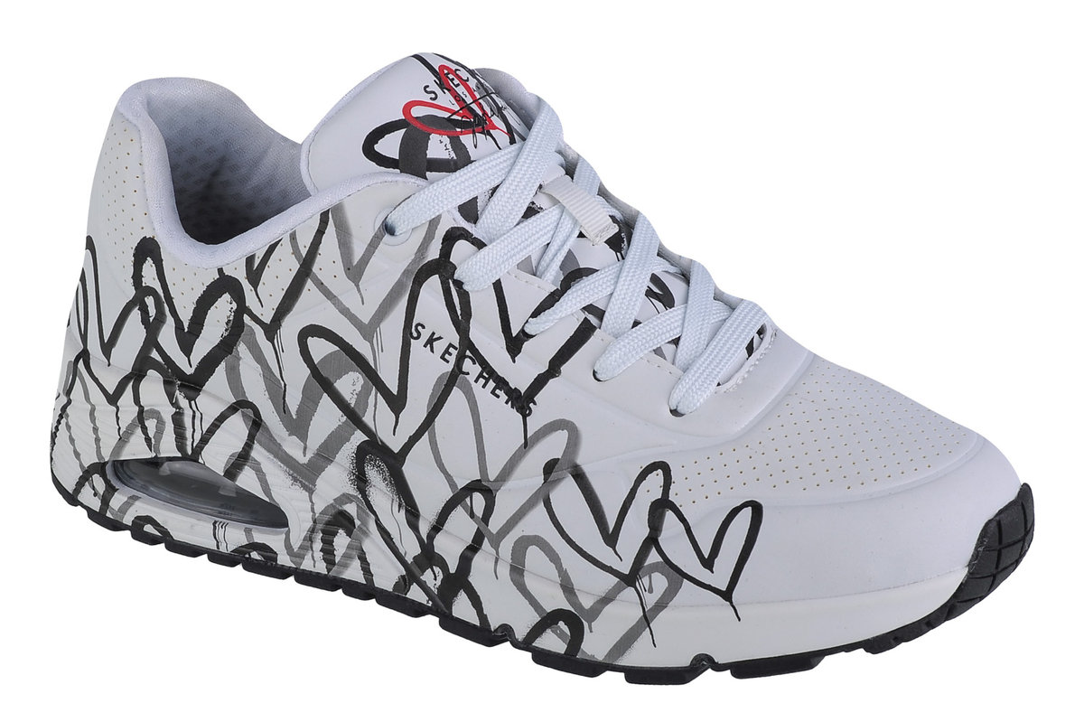 Skechers Uno-Spread The Love 155507-WBGY, Damskie, buty sneakers, Biały ...