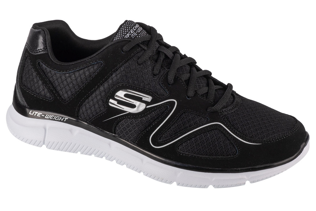 Skechers Verse - Flash Point 58350-BKW, Męskie, buty sneakers, Czarne ...