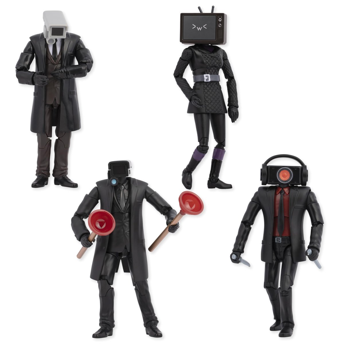 Skibi Deluxe figurki akcji Cameraman 16 cm z akcesoriami, 4 różne wzory ...