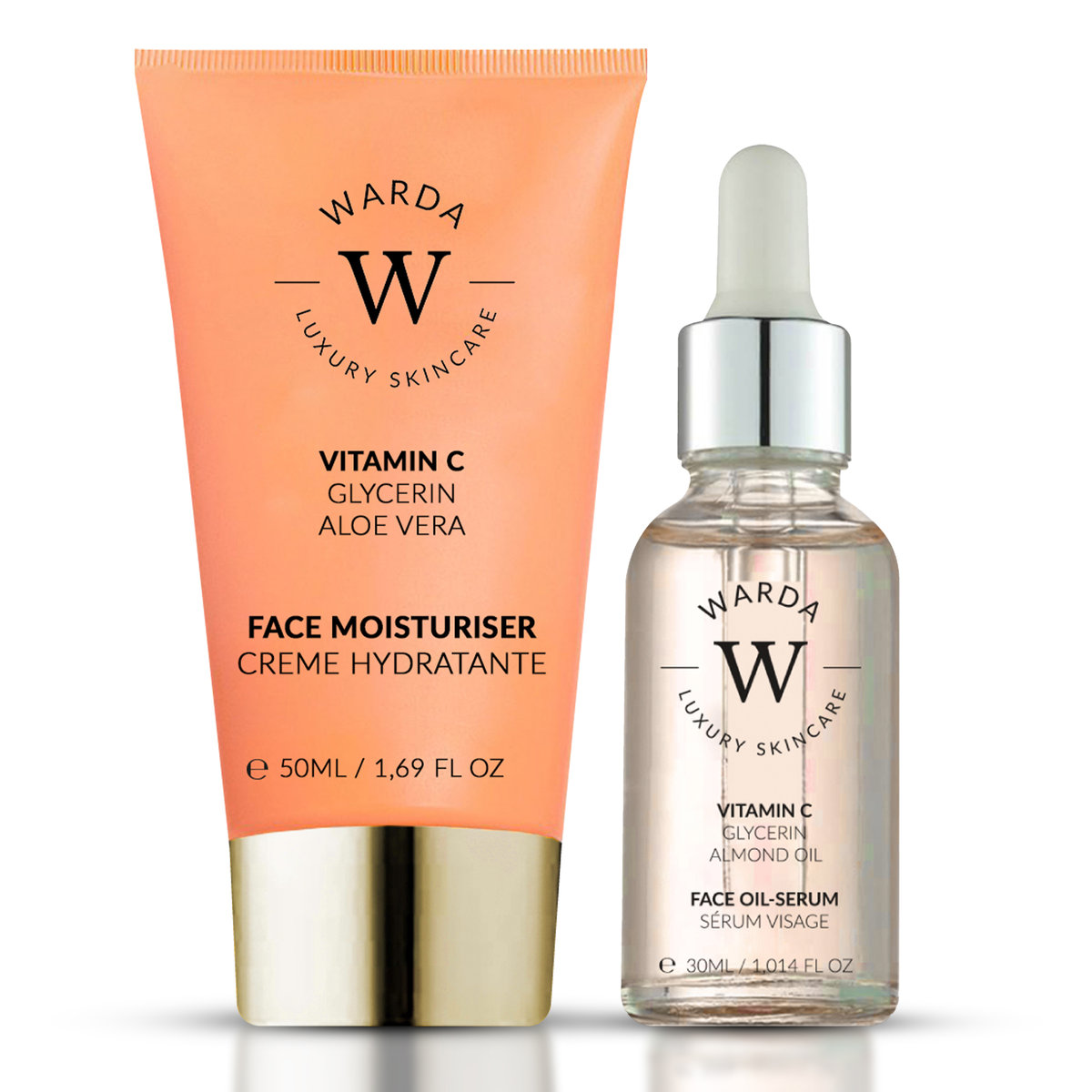 Skin Glow Boost Vitamin C Moisturiser 50M + Vitamin C Glow Boost Olejek ...