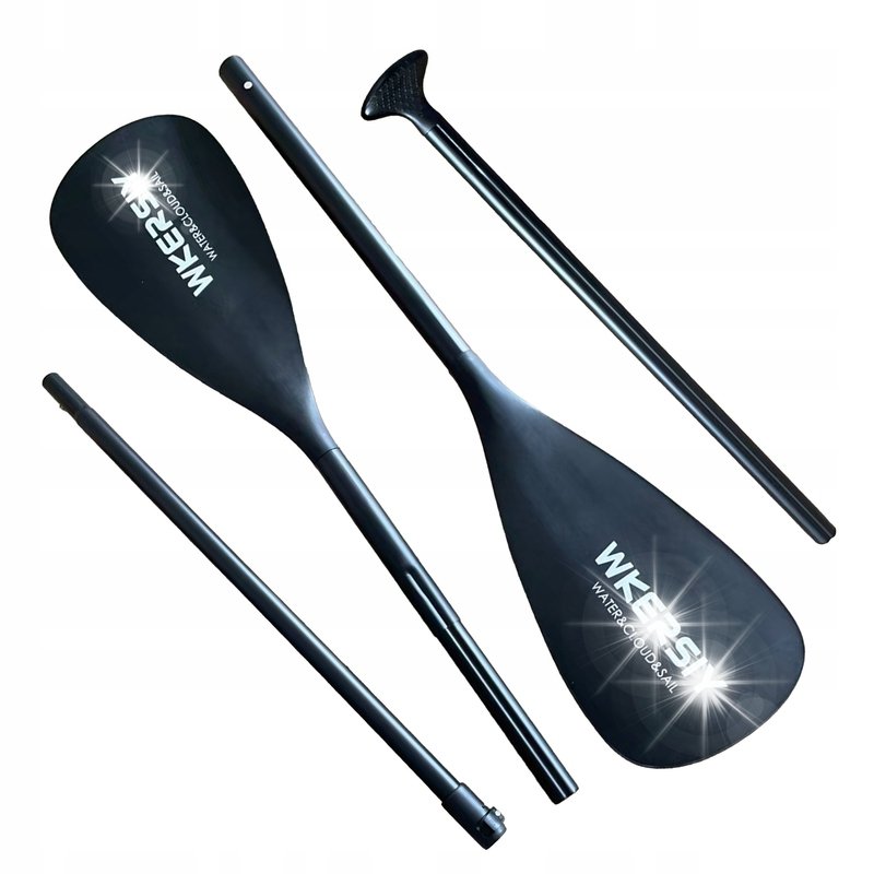 Składane Wiosło 170-215cm 4 Częściowe Kajakowe Do Deski SUP 2w1 Lekkie ...