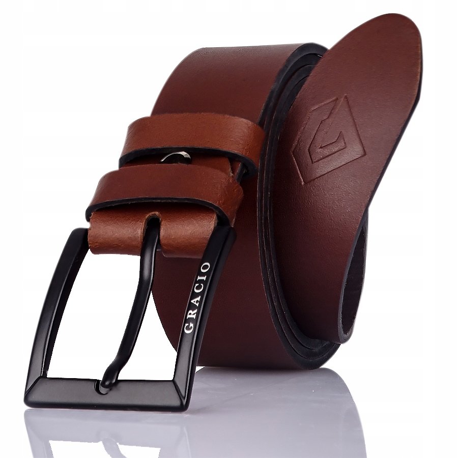 SKORA GRACIO pasek meski brazowy SKORZANY KLAMRA - Gracio | Moda Sklep ...