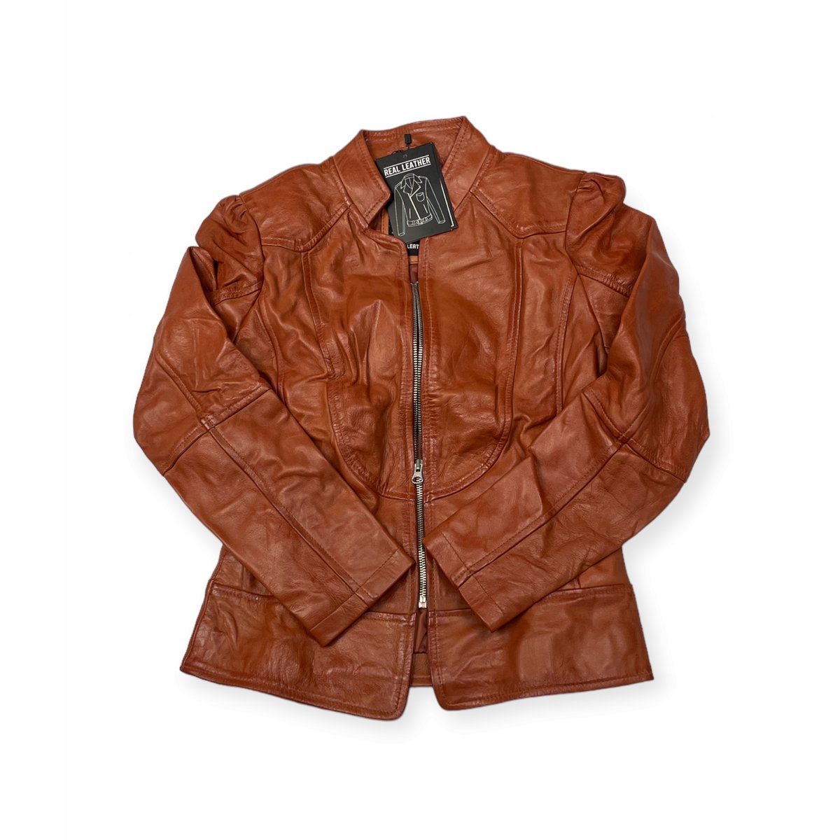 Skórzana kurtka damska ramoneska Real Leather S - Inna marka | Moda ...
