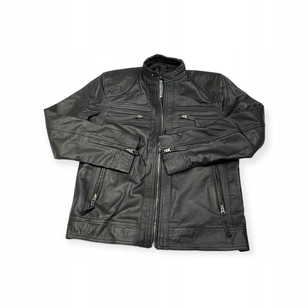 Skórzana kurtka męska Real Leather M - Inna marka | Moda Sklep EMPIK.COM