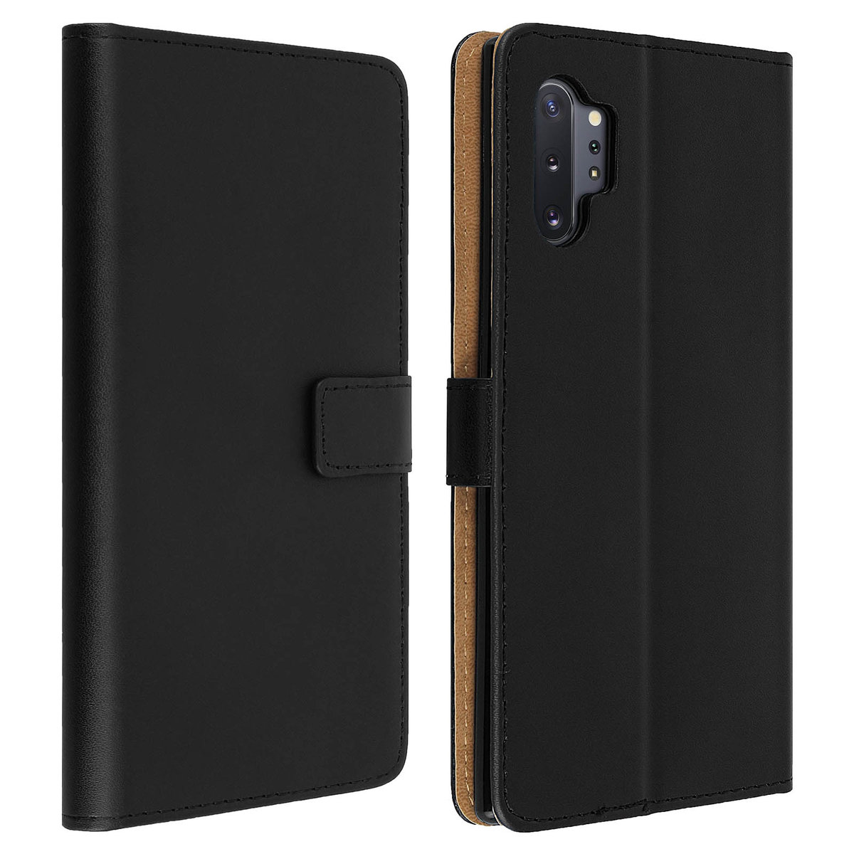 Skórzane Etui Folio Do Samsunga Galaxy Note 10 Plus Podstawka Wideo