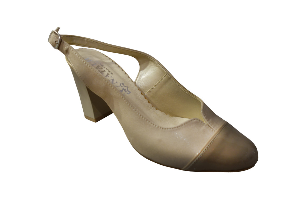 Skórzane sandały Natalii beżowe 39 Beżowy - Polskie buty | Sport Sklep EMPIK.COM