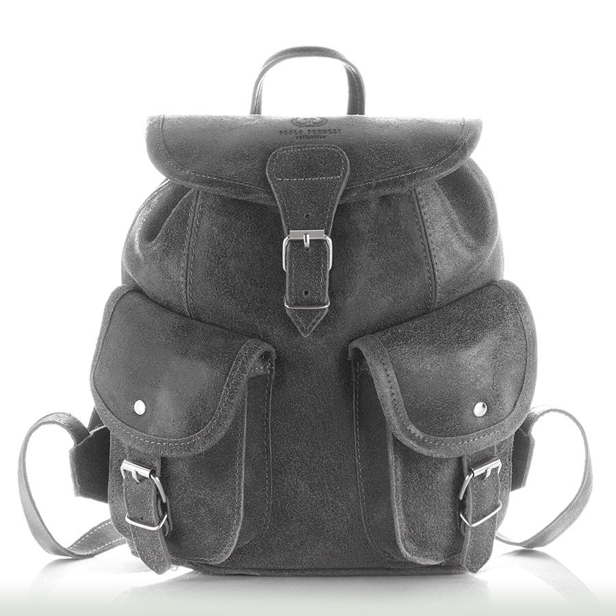 Skórzany Plecaczek Damski Vintage Paolo Peruzzi S-11-Gr - Paolo Peruzzi ...