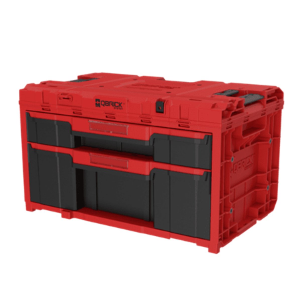 Skrzynka narzędziowa z szufladami QBRICK ONE Drawer 2 PLUS Red Ultra HD Custom - QBRICK SYSTEM ...