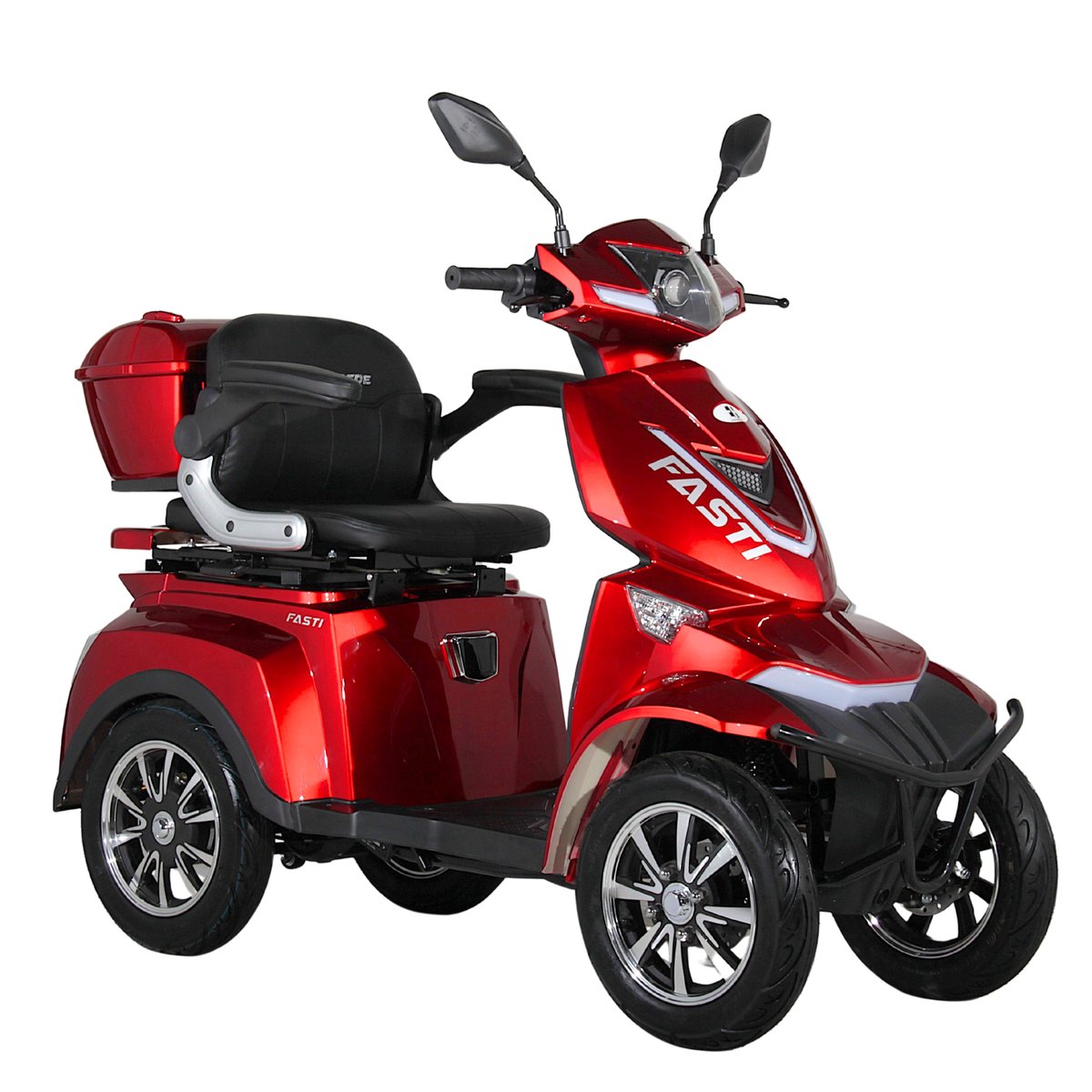 Skuter elektryczny czterokołowy ELECTRORIDE Fasti 4, czerwony ...