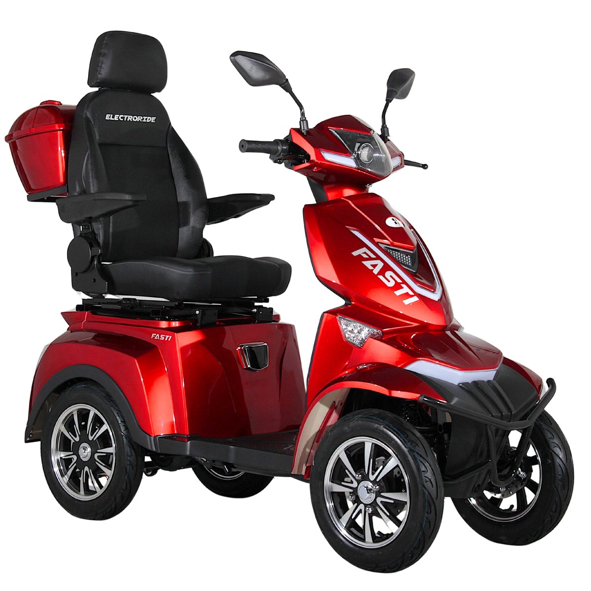 Skuter elektryczny czterokołowy ELECTRORIDE Fasti 4 Max, czerwony ...