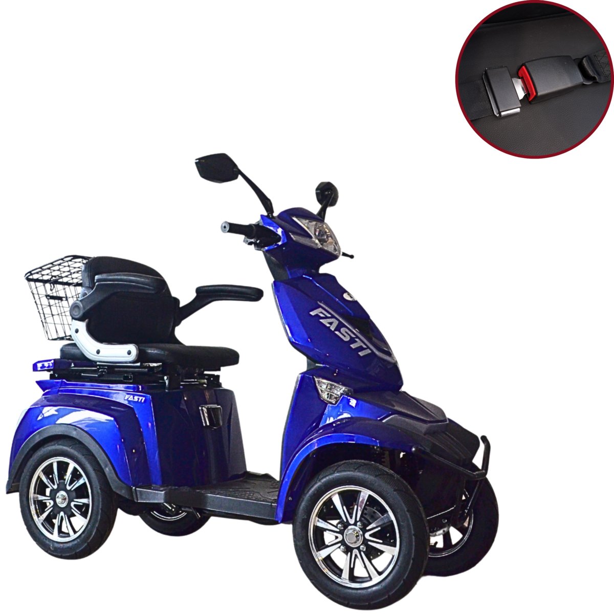 Skuter elektryczny czterokołowy ELECTRORIDE Fasti 4 z pasem ...