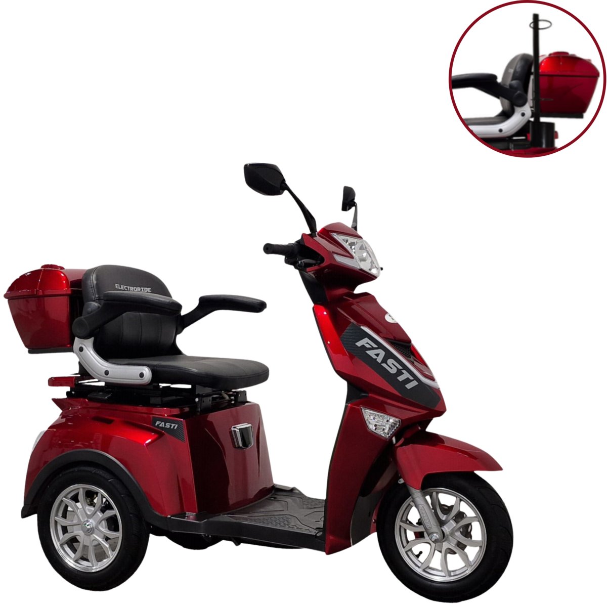 Skuter elektryczny trójkołowy Electroride Fasti 3 + uchwyt na kule ...