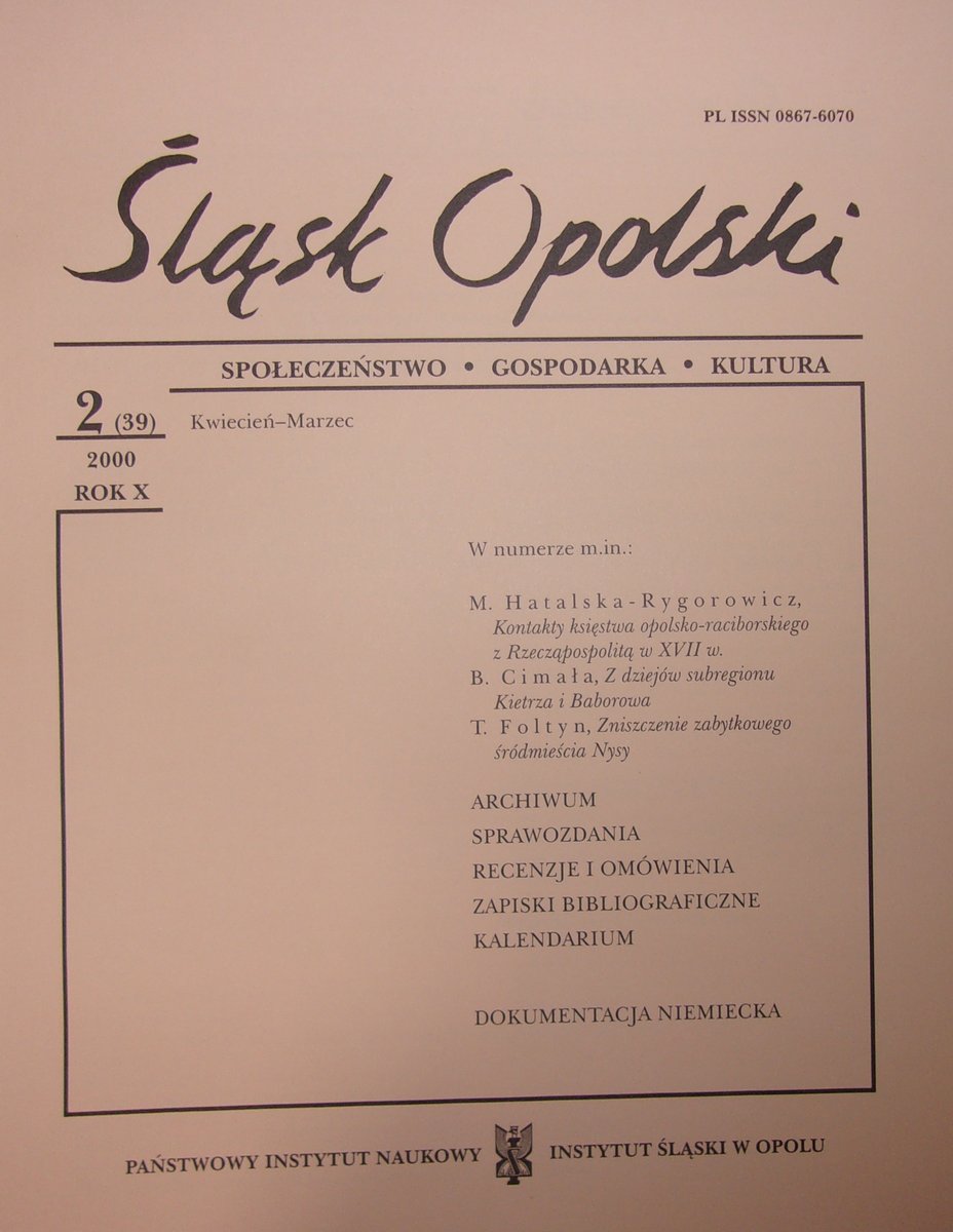 Śląsk Opolski ,Nr 2(39) - W opisie | Książka w Empik
