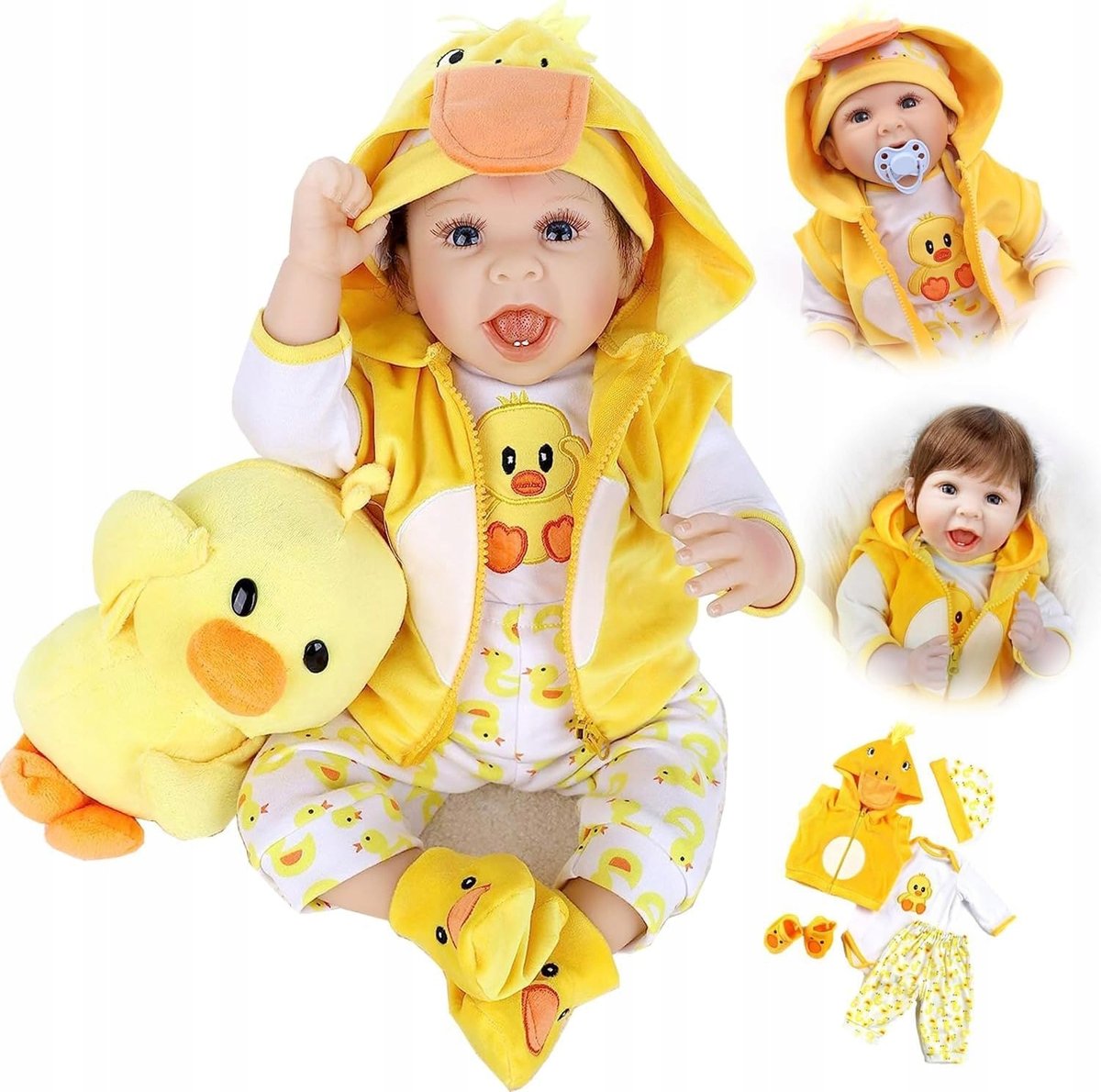 Śliczna LALKA REBORN JAK ŻYWA REALISTYCZNA AKCESORIA doll 55cm - Reborn ...