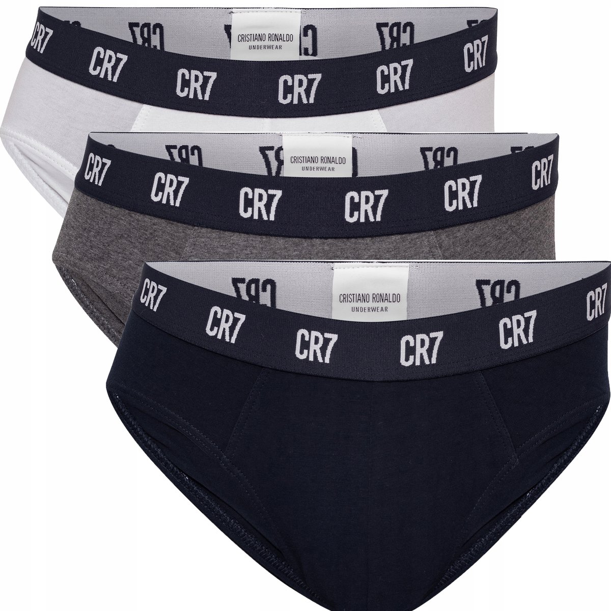 SLIPY MĘSKIE MAJTKI BIELIZNA CRISTIANO RONALDO BASIC BRIEF 3-PAK M ...