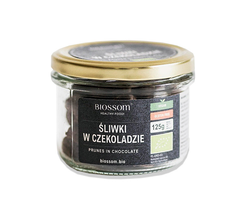 Śliwki Kalifornijskie W Czekoladzie Bezglutenowe Bio 125 G - Biossom ...