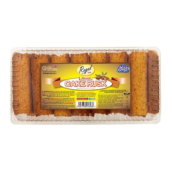 Słodkie sucharki z migdałami Almond Cake Rusk Regal 630g - Inna marka ...