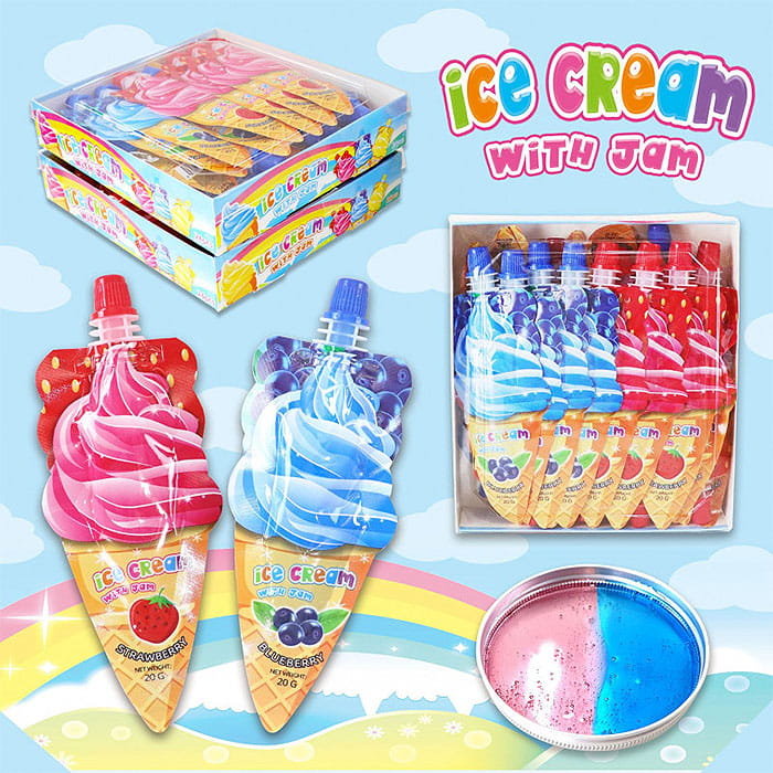 SŁODYCZE W PŁYNIE ICE CREAM WITH JAM (20G) 24SZT - Inna marka | Sklep EMPIK.COM