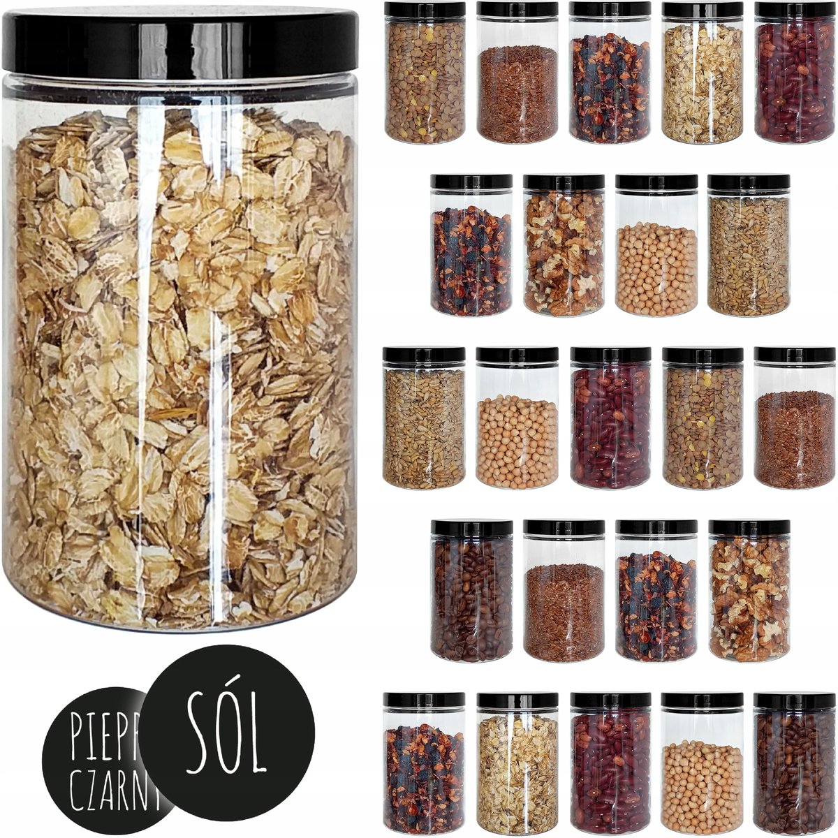 słoiczki na przyprawy 400ml 24 szt. przechowywanie - Inna marka | Sklep EMPIK.COM