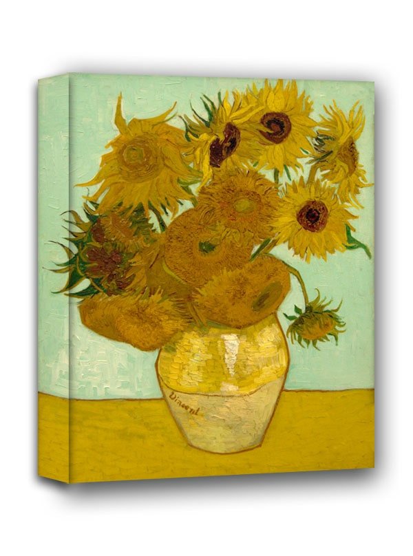 Słoneczniki, Vincent van Gogh - obraz na płótnie 20x30 cm - Galeria ...