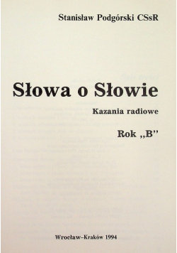 Słowa o słowie - Homo Dei | Książka w Empik