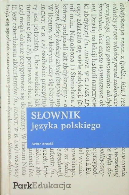 Słownik języka polskiego - Arnold Artur | Książka w Empik