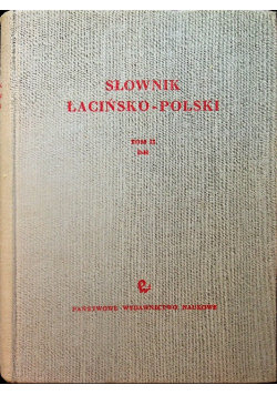 Słownik Łacińsko Polski Tom II - PWN | Książka w Empik