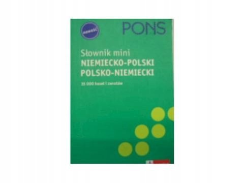 Słownik mini Niemiecko-polski, polsko -niemiecki PONS - miniatura ...