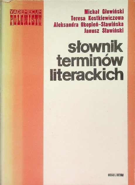 Słownik terminów literackich - Głowiński Michał | Książka w Empik