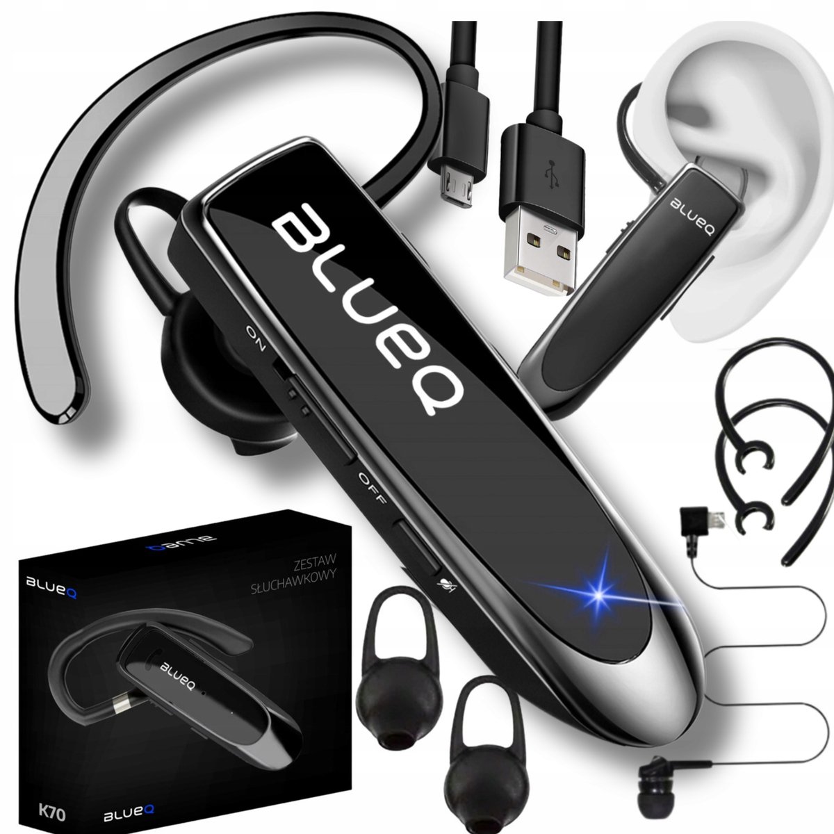 Słuchawka bluetooth 5.0 do telefonu rozmów bezprzewodowa dla kierowcy pro - Inna marka | Sklep ...