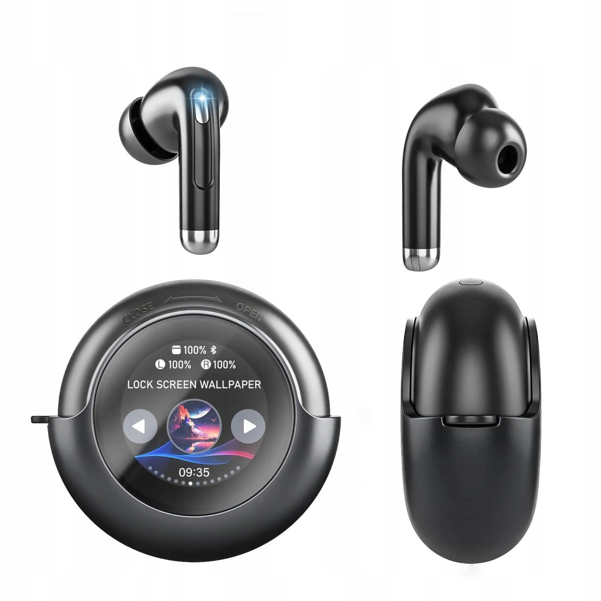 SŁUCHAWKI BEZPRZEWODOW ELONIX 7 dwa mikrofony dokanałowe BLUETOOTH 5.4 ...