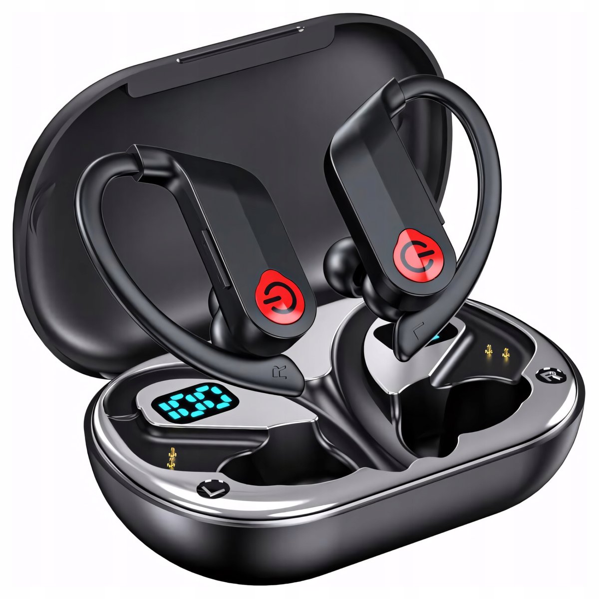 Słuchawki Bezprzewodowe Bluetooth Bt 5.3 Douszne Dokanałowe Mikrofon Czarne - Inna marka | Sklep ...