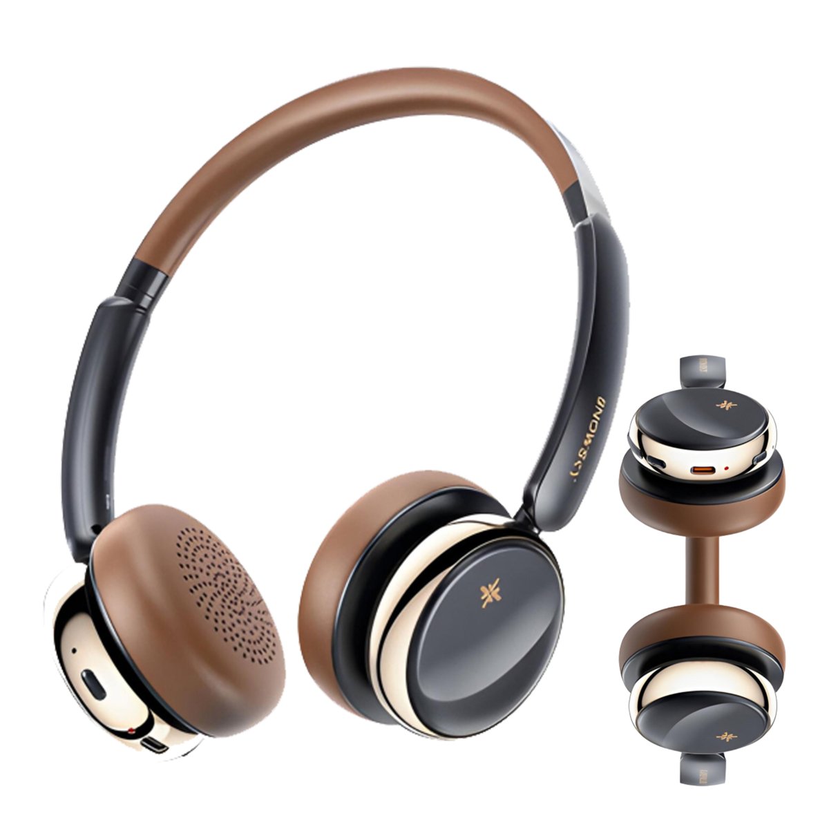 Słuchawki bezprzewodowe nauszne Bluetooth ANC czarne FIIO Snowsky ...