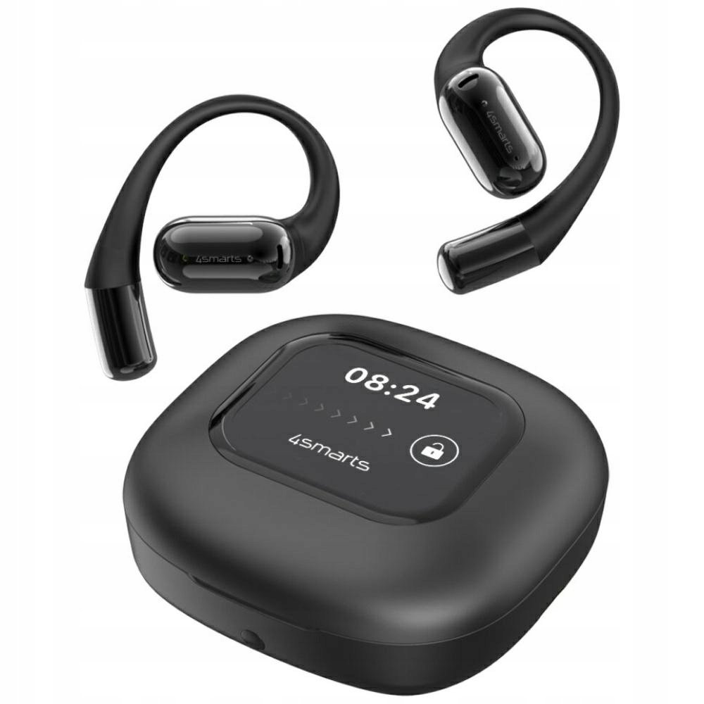 Słuchawki Bluetooth 4smarts SkyBuds OWS z ekranem AI, czarny - 4smarts ...