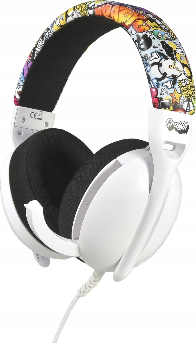Słuchawki Gamingowe Graffiti Jack 3.5mm PS5 PS4 Xbox Switch PC Mic ...