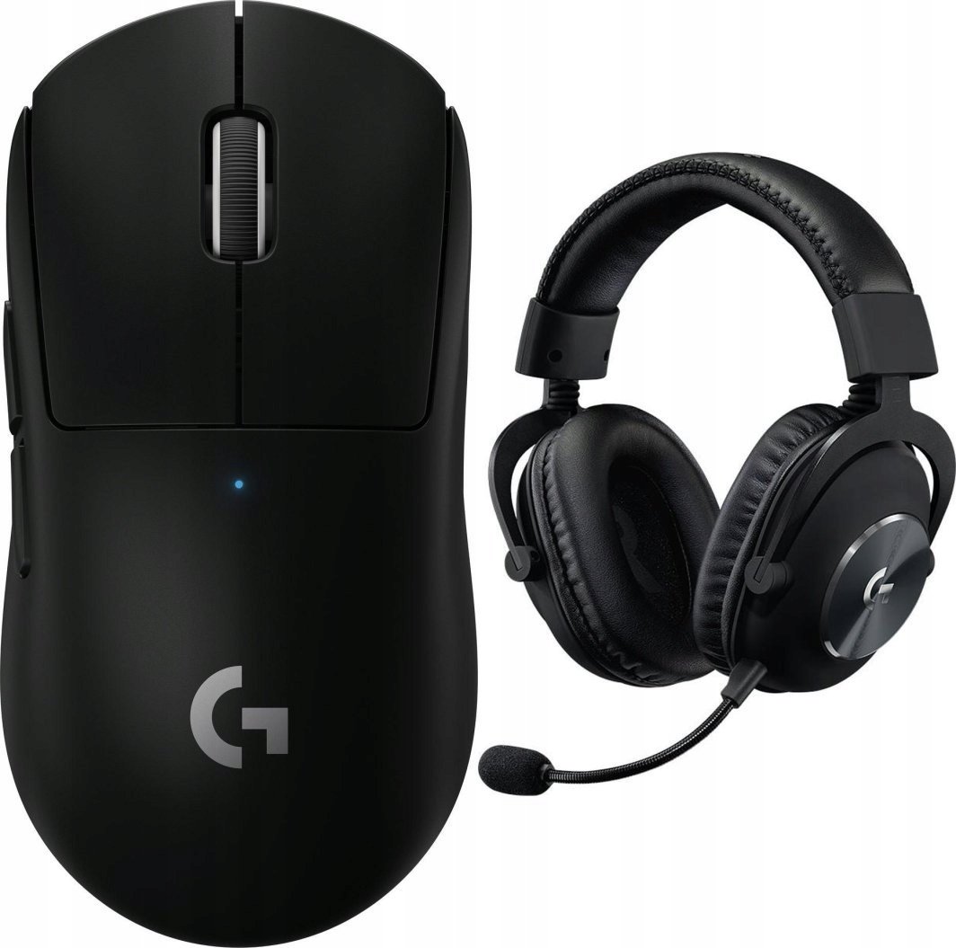 Słuchawki Logitech G PRO X Lightspeed +Myszka Logitech G PRO X ...