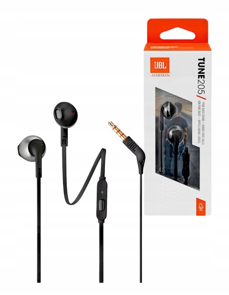 Słuchawki przewodowe douszne JBL Tune 205 - JBL | Gry i programy Sklep ...