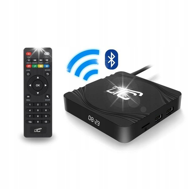 SMART BOX TV 4K ANDROID PRZYSTAWKA DEKODER BT NETFLIX YOUTUBE ITP ...