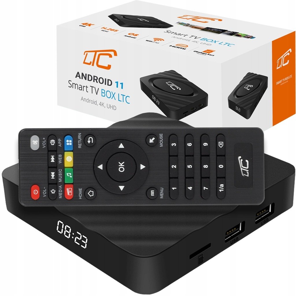 SMART BOX TV 4K BTANDROID PRZYSTAWKA DEKODER NETFLIX YOUTUBE ITP. - LTC ...