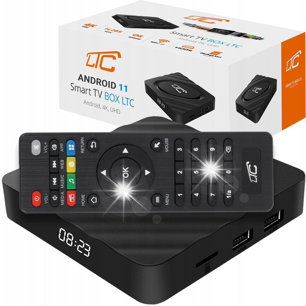 SMART BOX TV 4K BTANDROID PRZYSTAWKA DEKODER NETFLIX YOUTUBE ITP ...