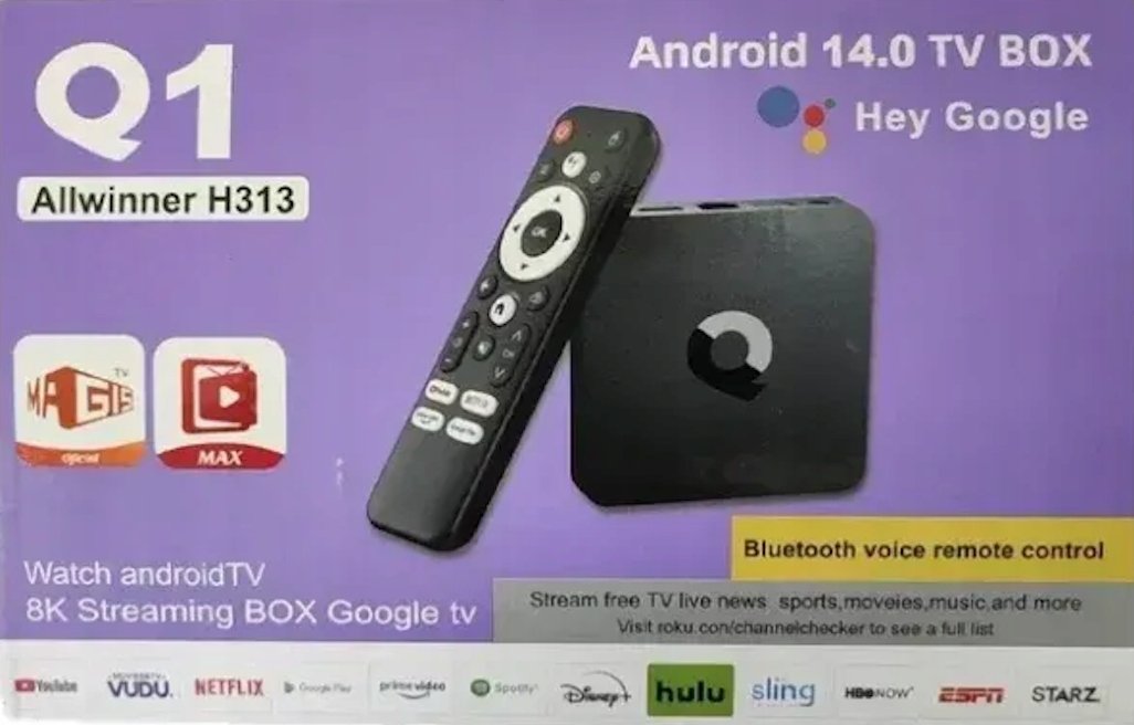 SMART BOX TV ALLWINNER H313 Android BOX 14.0 TV BOX Bluetooth - Inny ...