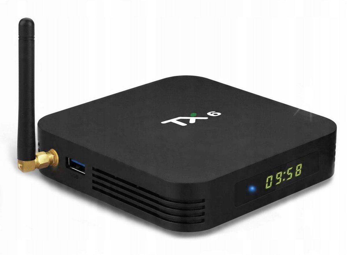 SMART TV BOX ANDROID 9 64BIT 6K WIFI 802.11N HDR + PILOT WEJŚCIE LAN ...