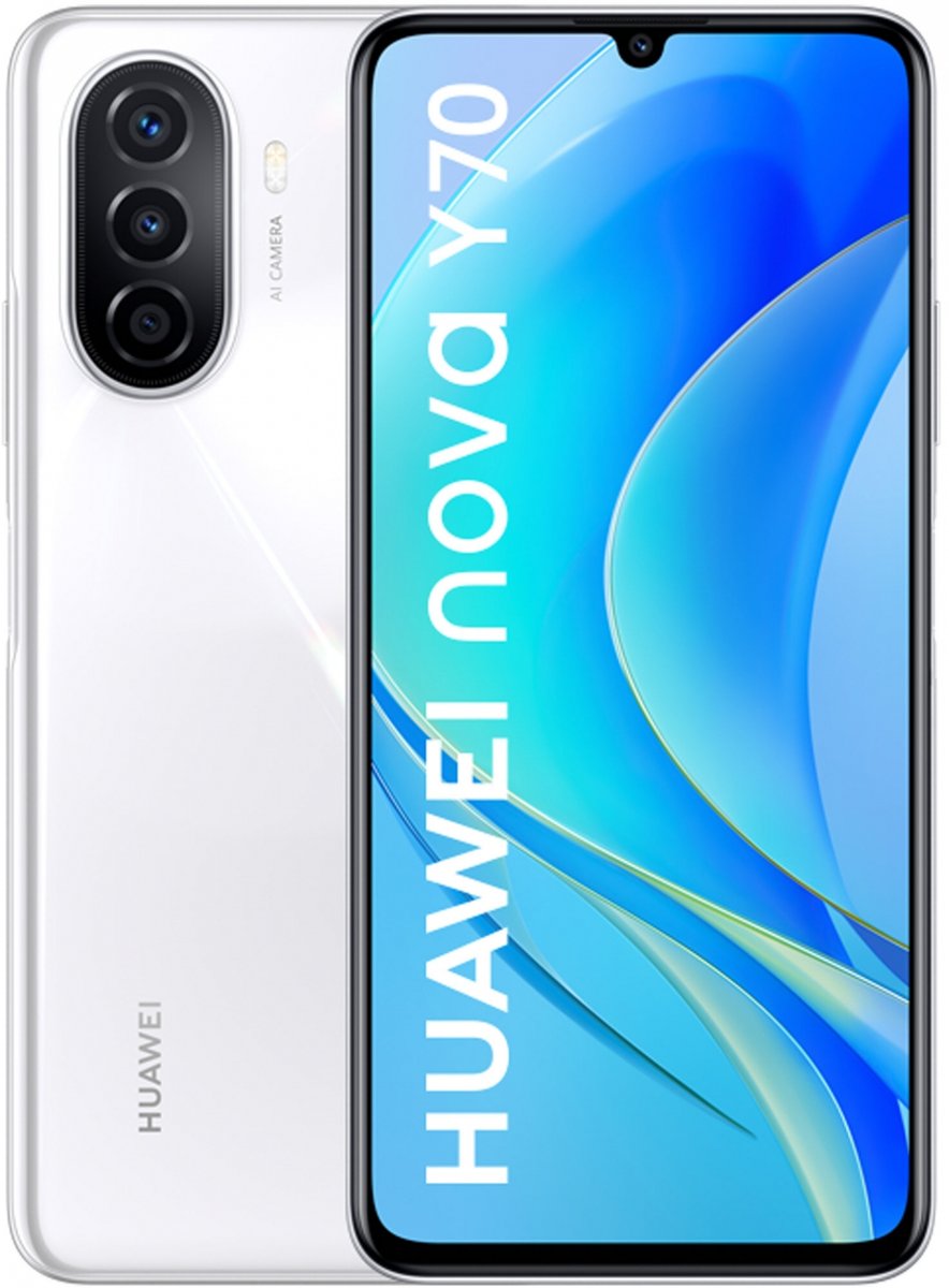 Smartfon Huawei Nova Y7, 4/128 GB, biały - Huawei | Sklep EMPIK.COM
