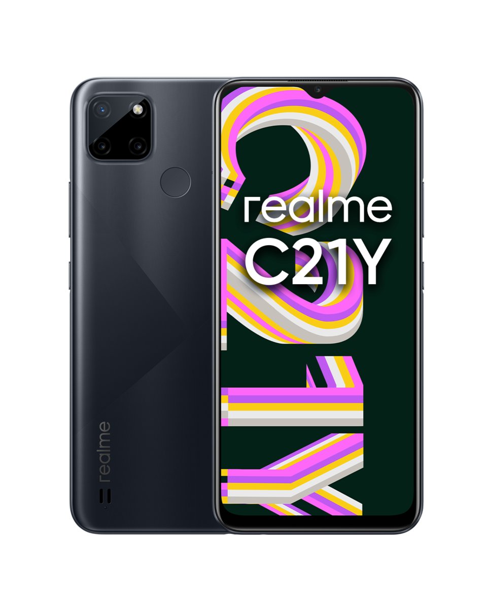 Smartfon Realme C21Y, 4/64 GB, czarny - Realme | Sklep EMPIK.COM