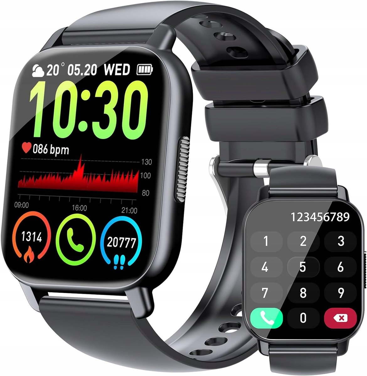 Smartwatch CSASAN Y6 IP68 CZARNY 1,8" SPORT - Inna marka | Sklep EMPIK.COM