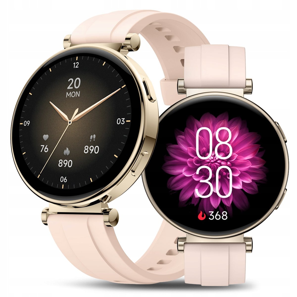 Smartwatch Damski Zegarek - Wodoodporny Rozmowy Menu PL - Złoty dla Kobiety - JG Smart | Sklep ...