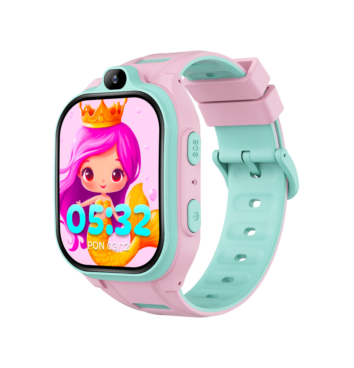 Smartwatch Forever GPS WiFi 4G Kids Boost KW-530 Różowy Android AI SOS ...