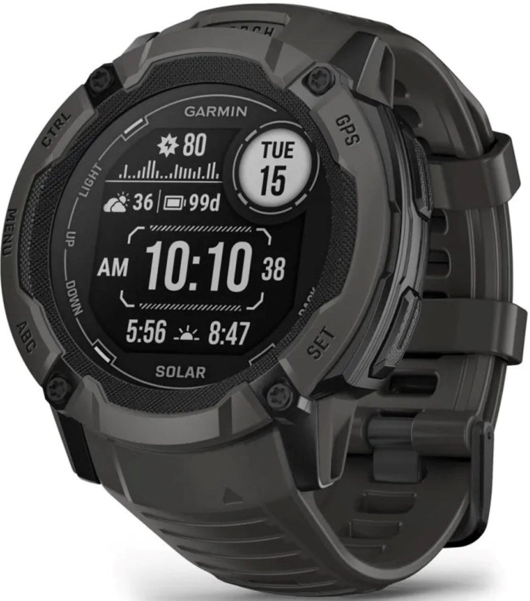 Smartwatch Garmin Instinct 2X Solar NFC MIL-STD-810 grafitowy - Garmin ...